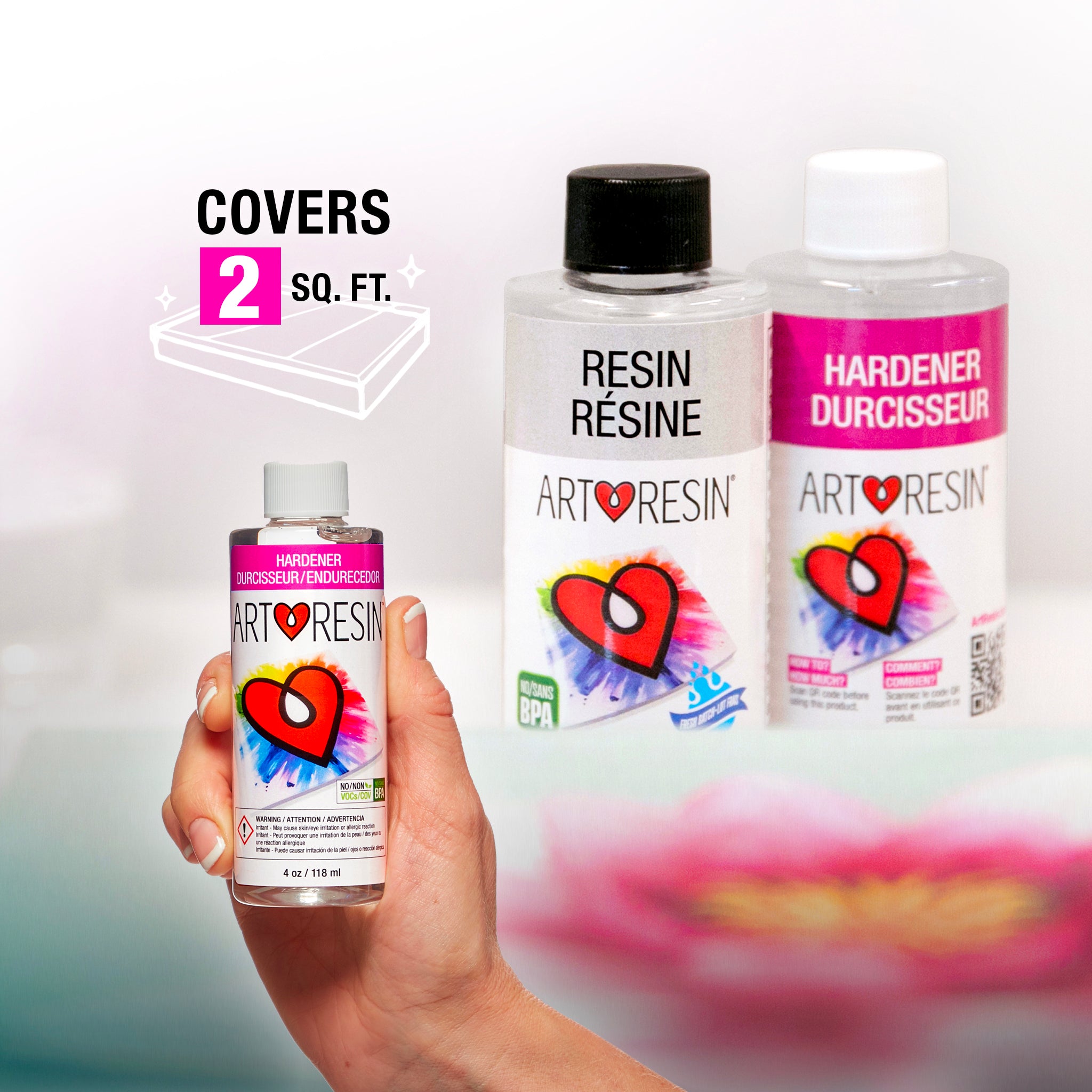 Epoxy Resin 8oz: Crystal Clear Resin Kit For Art & Crafts, Food Safe ...